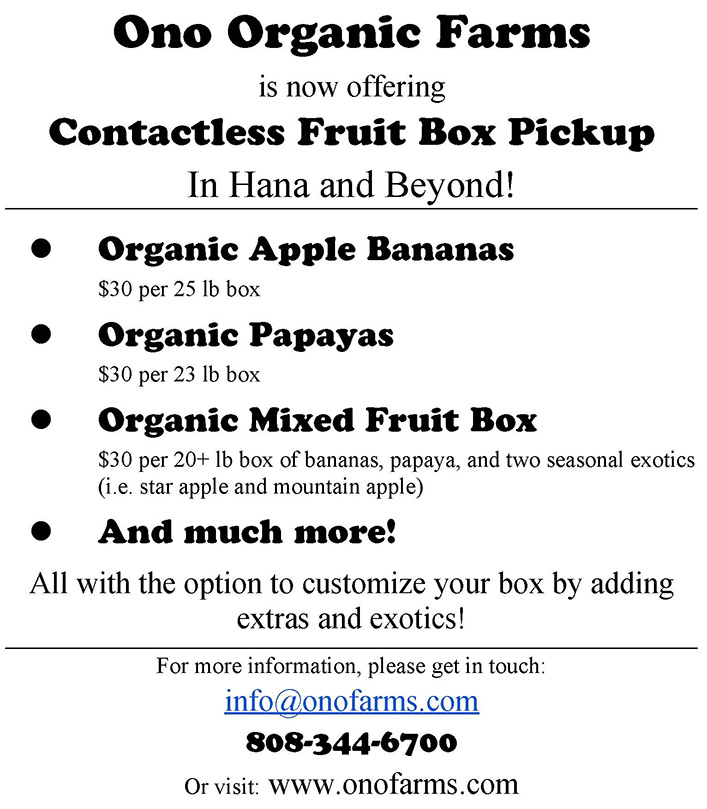ONO Organic Farms, Maui, Hawaii - Tropical Fruit, Coffee, Local Markets ...
